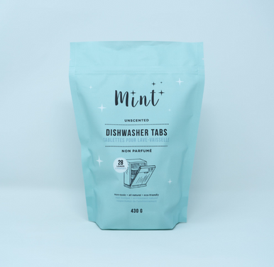 Mint Cleaning Dishwasher Tabs - Our Footprints Eco Store