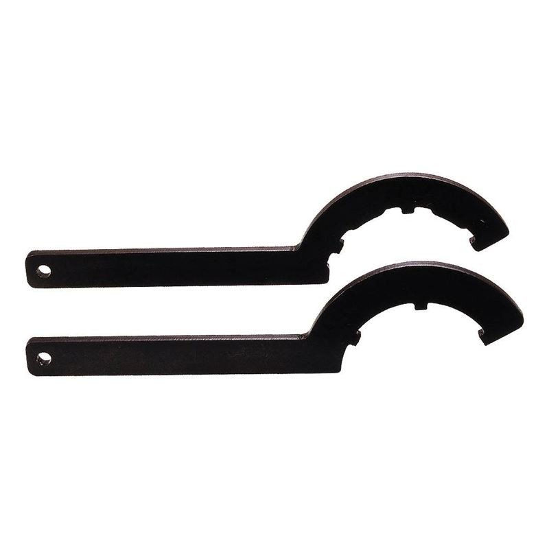 QA1 T114W Coil-Over Spanner Wrenchs, Steel, Black Paint, Pair