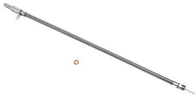 Milodon 22062 Engine Oil Dipstick, Block Mount, Braided Stainless ...