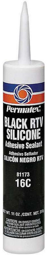 Permatex 81173 Sealant, Black Silicone Adhesive Sealant, Silicone