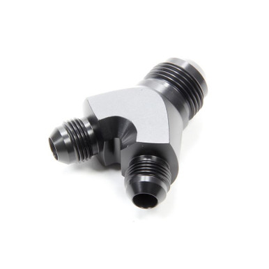 Vibrant 10813 Y Block, -12 AN Male to Dual -8 AN Male, Aluminum, Black