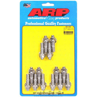 ARP 400-1400 SBC Header Stud Kit, 3/8-16 in. Thread, 1.670 in. Long, 12 ...