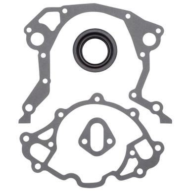 Edelbrock 6991 Small Block Ford Timing Cover Gasket Kit, Composite