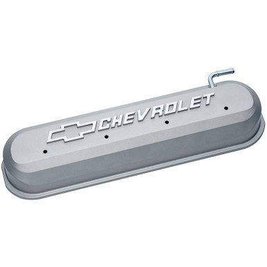 GM Performance 141-263 LS Gray Crinkle Valve Covers, Tall, Bowtie