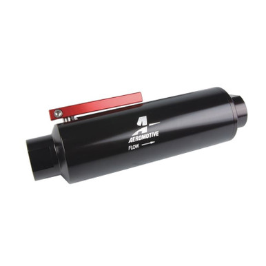 Aeromotive 12332 Fuel Filter, 100 Micron, -12 ORB w/Shutoff Valve