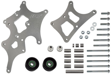 ICT Billet 551787A-3 Alternator Bracket, Driver Side, High Mount, Block ...