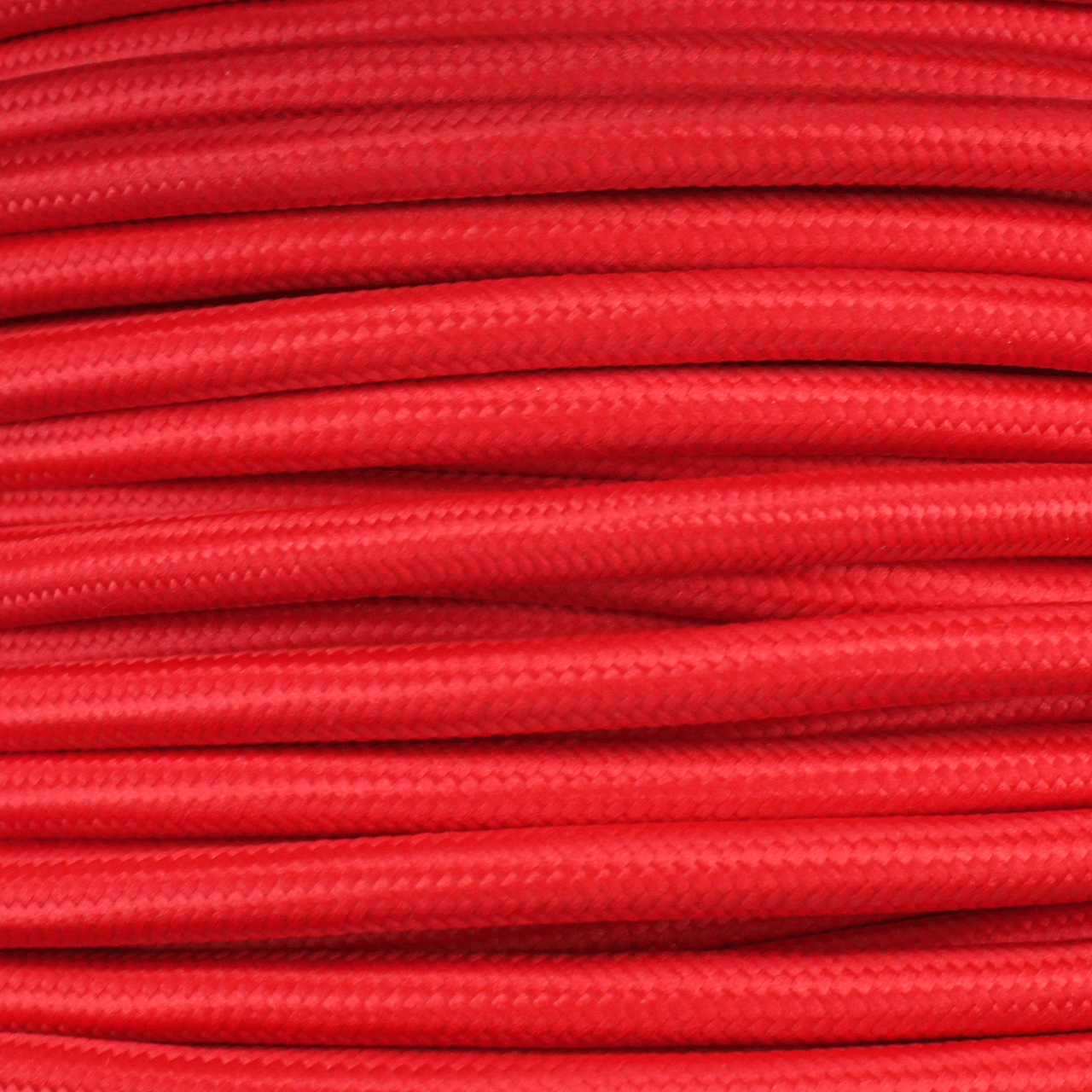 3 Core Braided Red Round Flex 0.75mm