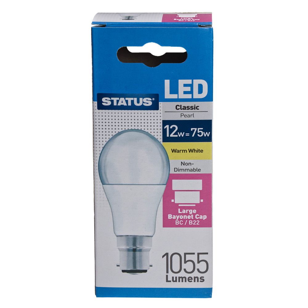 LED BC 12w Pearl GLS Lamp