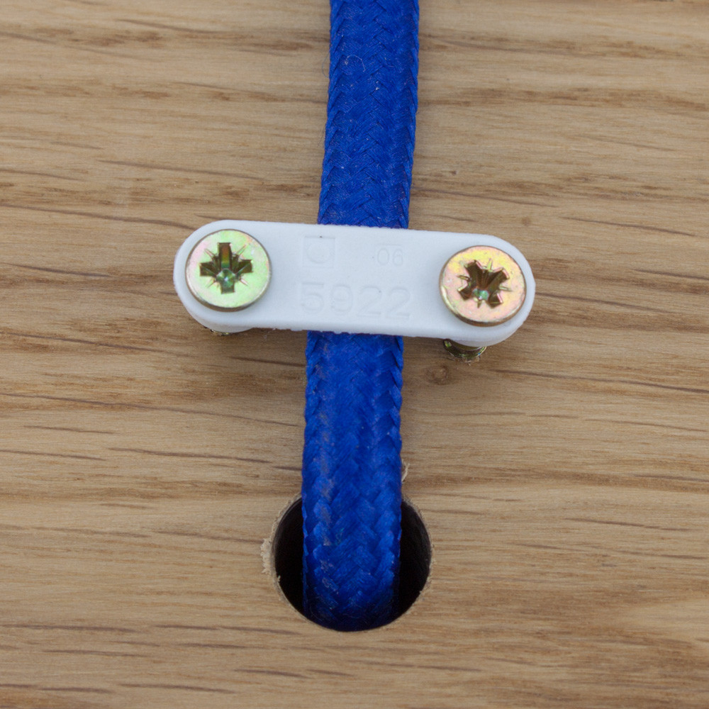White Flex Cord Grip For Round and Flat Cables