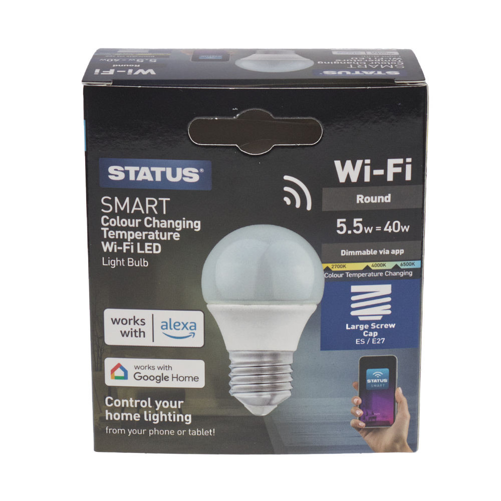 Status Smart Alexa Google Assistant 5.5w Cool | Warm | DayLight ES LED Lamp