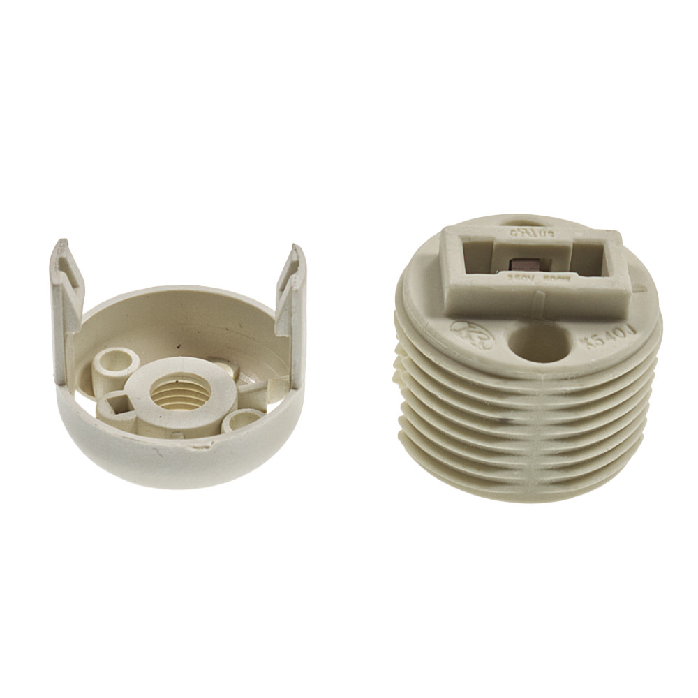 G9 Halogen Threaded Lampholder with Plastic Cap 10mm Entry