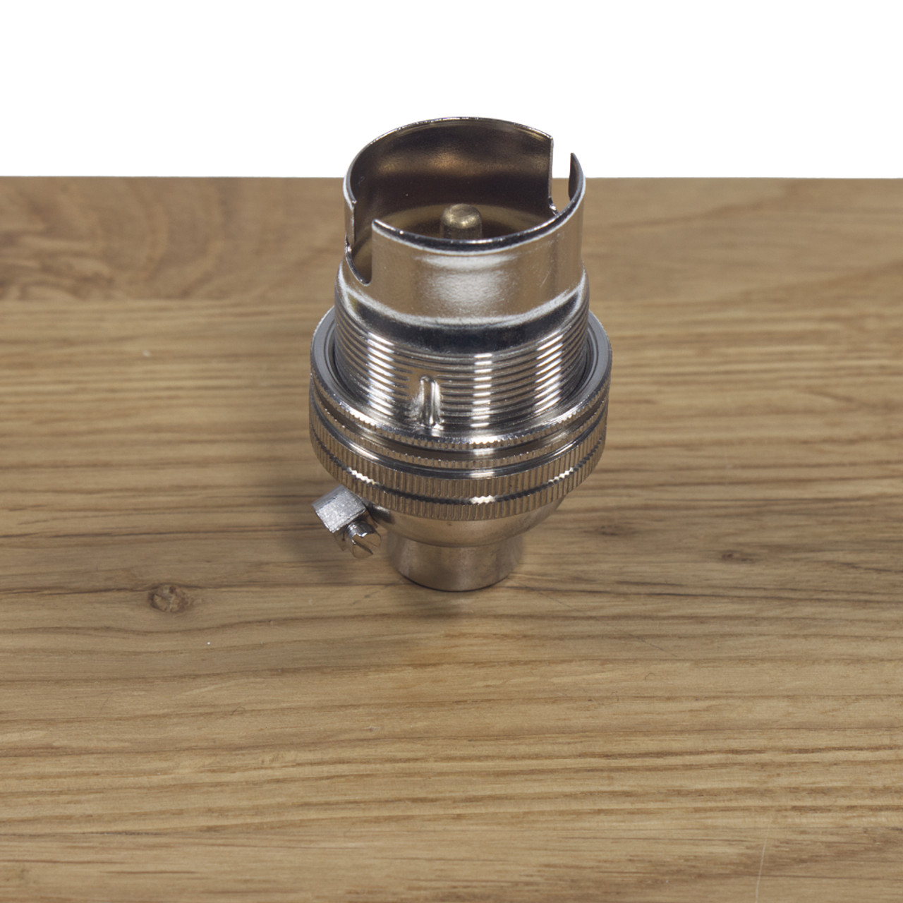 Wooden Base Lamp Kit 8 with Nickel Un-Switched Lampholder - Lampspares UK