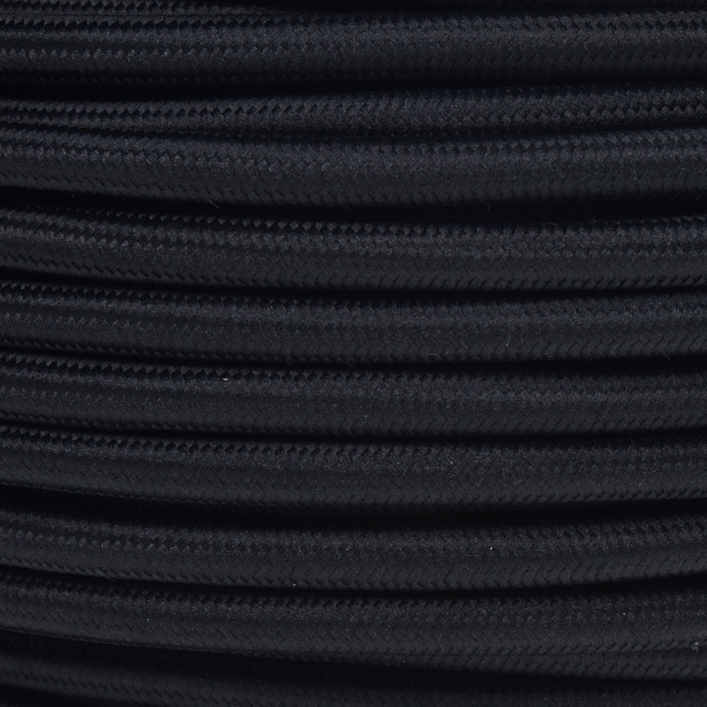 2 Core Black Outdoor Round Cable 1.00mm