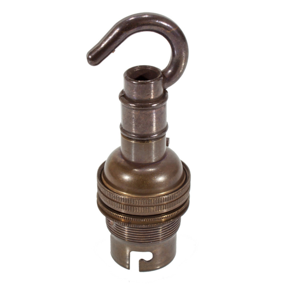 BC | B22 | Bayonet Cap Lampholder with Hook Old English