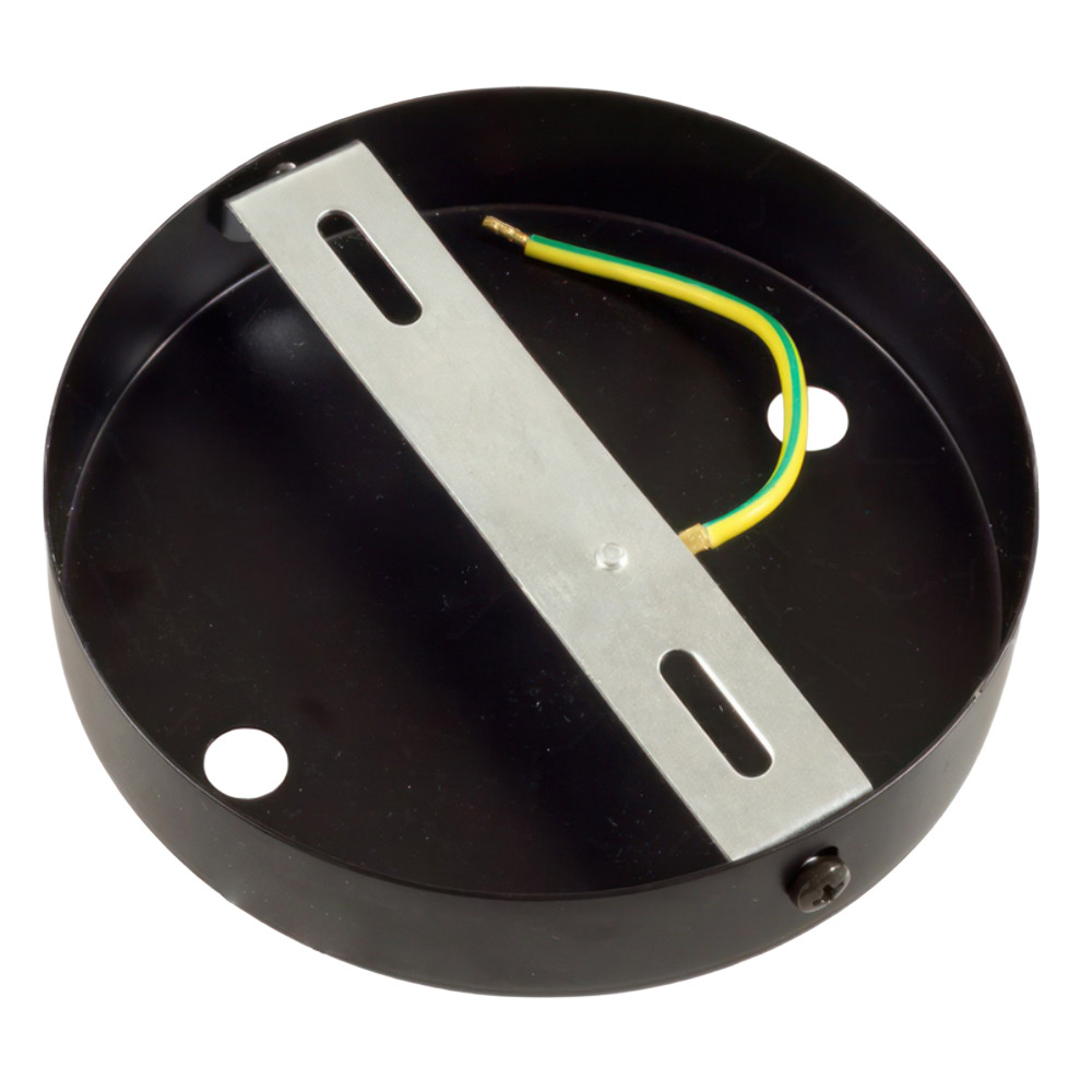 Black 2 Hole 120mm Ceiling Rose Kit