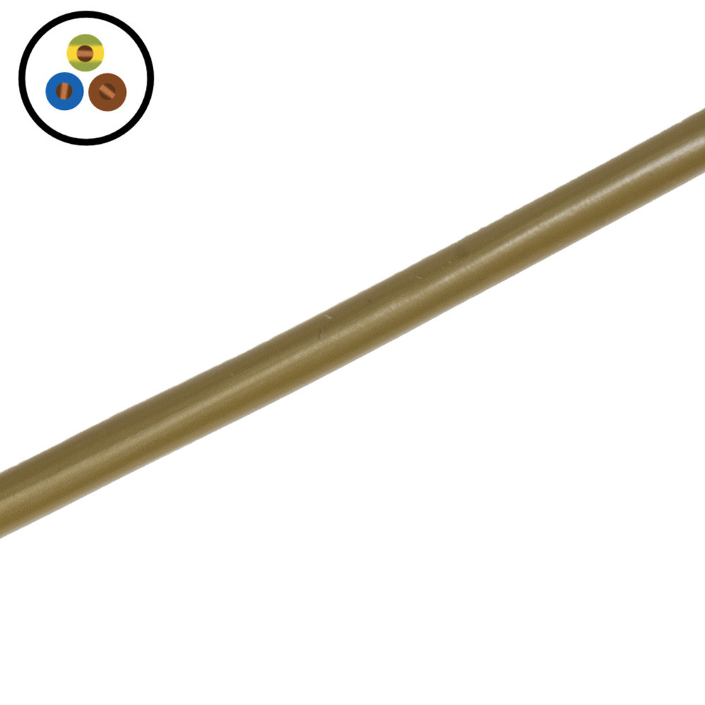 Dull Gold 3 Core Flex Round 0.5mm