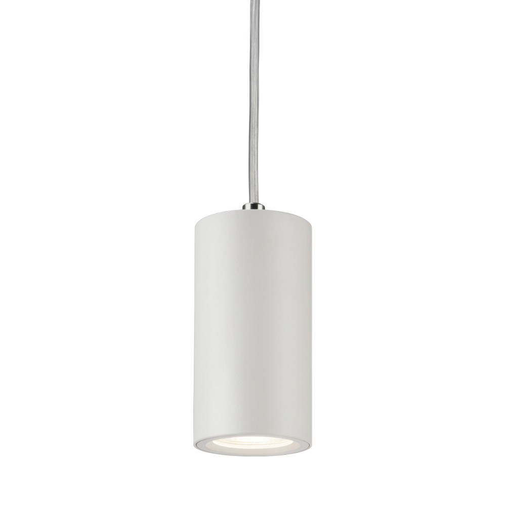 Dasan Single Short Fixed Round Pendant White