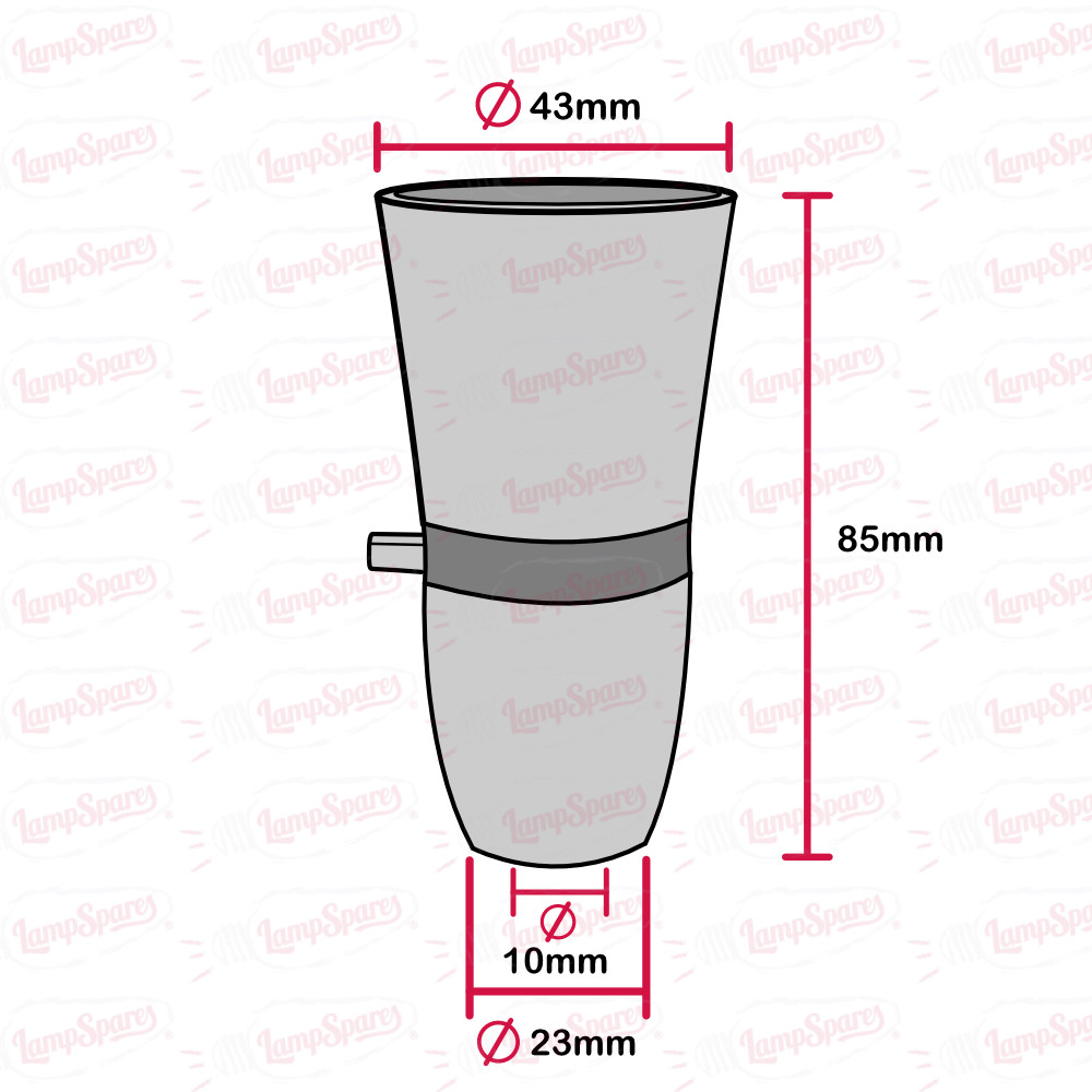 BC | B22 | Bayonet Cap White Switched 10mm Fixing Lampholder
