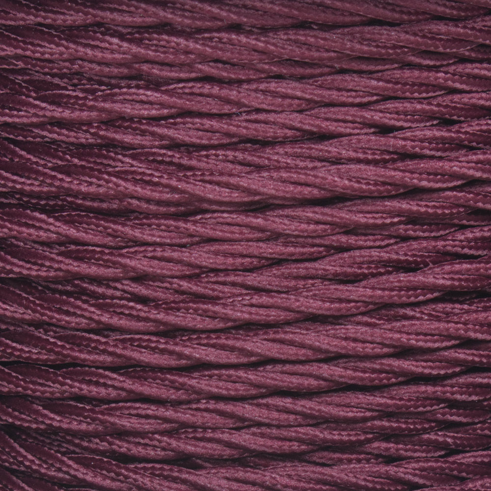 3 Core Braided Burgundy Individually Twisted