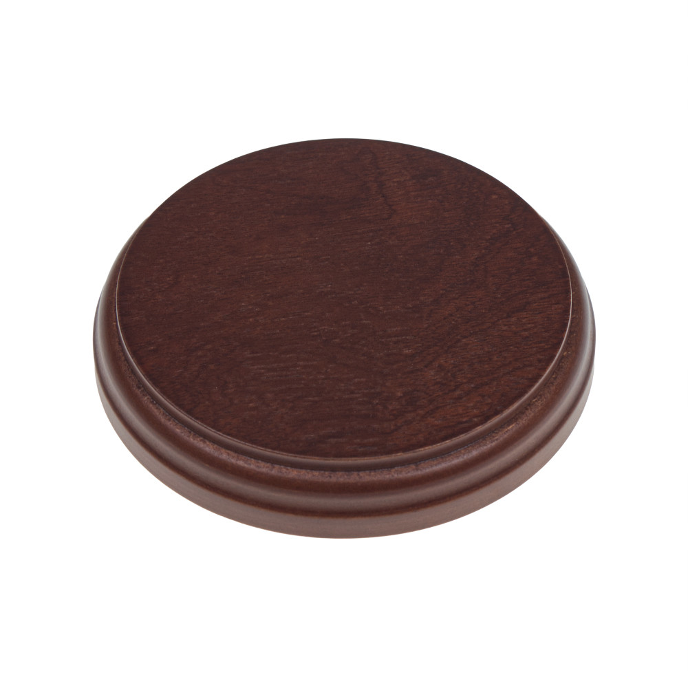 100mm Mahogany Plinth Lamp Base