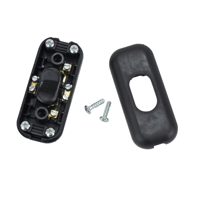 Black Single Pole Inline Switch