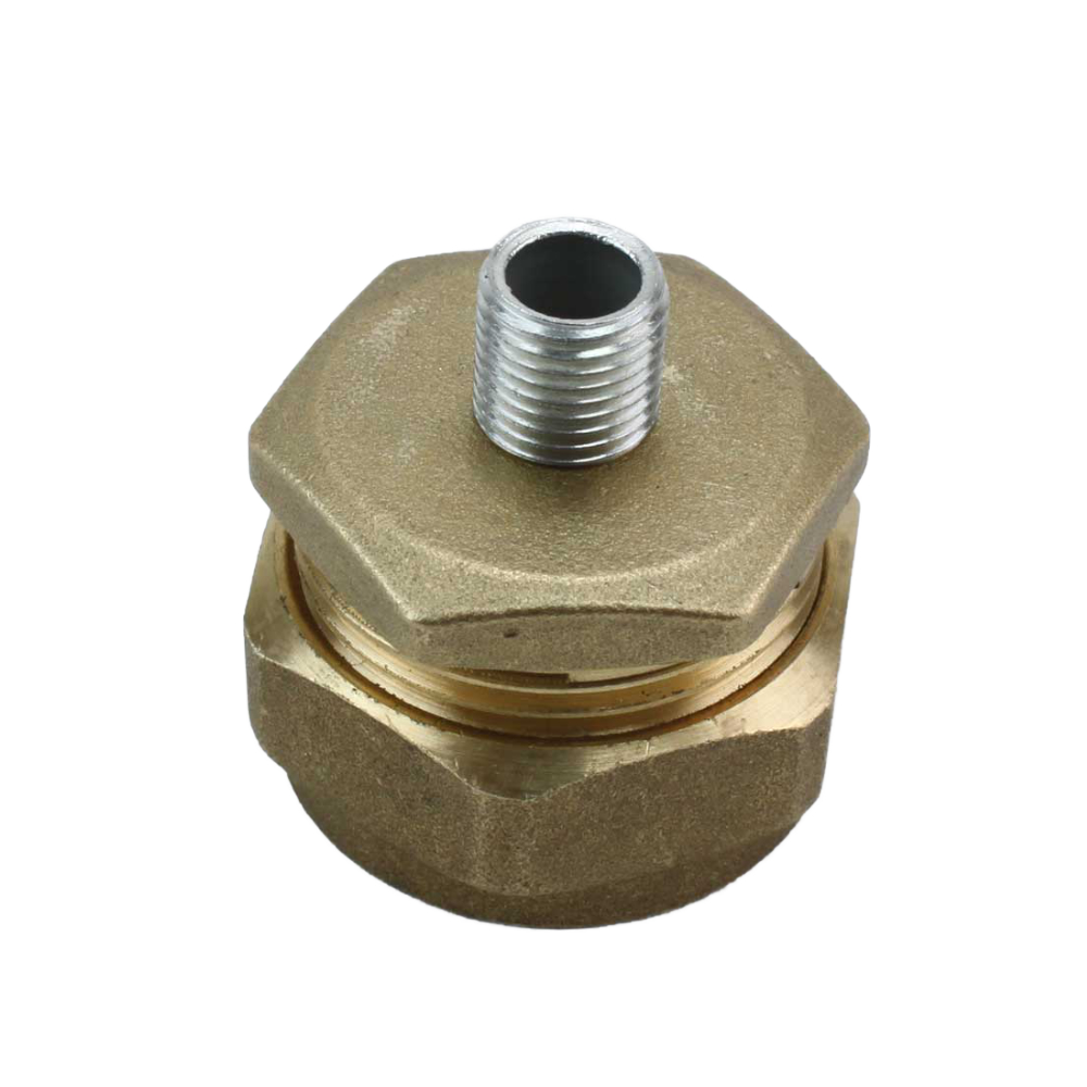 22mm Copper Pipe Stop End with 10mm Allthread