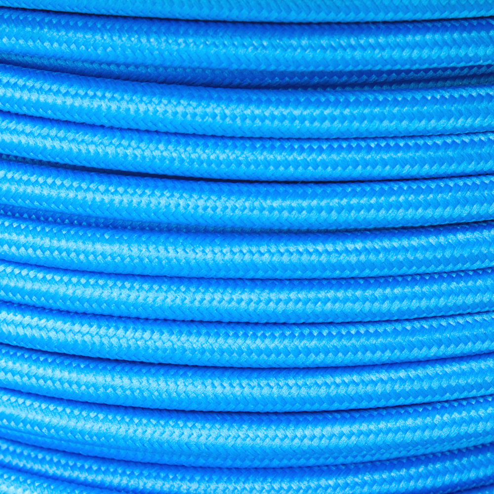 3 Core Braided Electric Blue Round Flex 0.75mm PLU33548