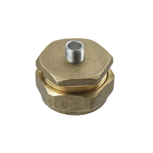 28mm Copper Pipe Stop End with 10mm Allthread