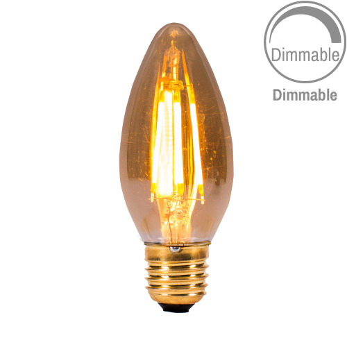 Bell 4w LED ES Candle Amber Dimmable