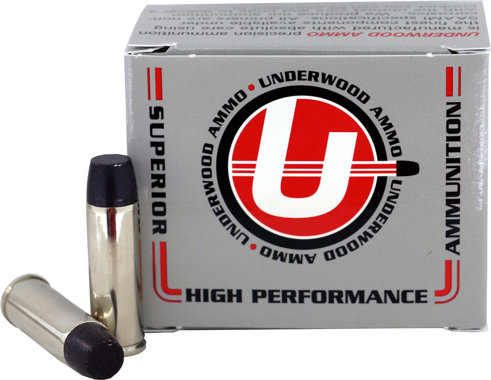 44 Remington Magnum 305gr. Long Flat Nose Gas Check Black Cherry Coated ...