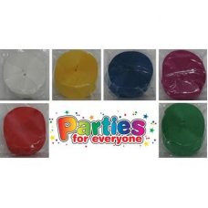 SIX ASSORTED COLOURS STREAMER 45mm x 30m - PACK 1 - Party Plus Osborne Park
