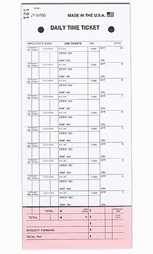 Technician's Daily Time Tickets