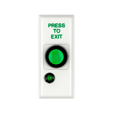Slim press to exit button