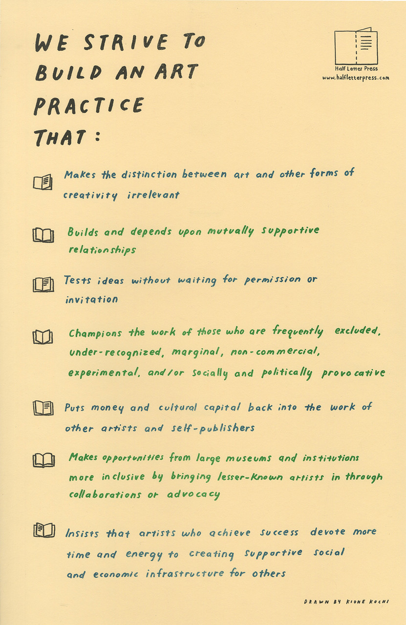 We Strive To Build An Art Practice poster