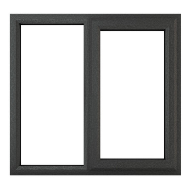 Crystal Grey uPVC Casement Window Right Hand Side Opening 1190mm x 1115mm
