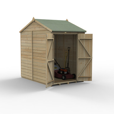 Beckwood 5x7 Reverse Apex Shed - No Windows - Double Door (Home Delivery)