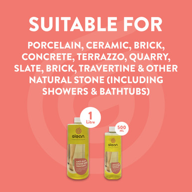 Glean Anti-Slip Stone Grip Treatment, Natural Finish, 500ml