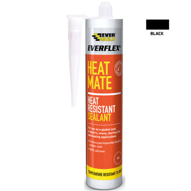 Everbuild Heat Mate Heat Resistant Sealant, Black, 295 ML