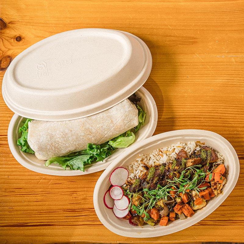 Good Start Packaging Compostable 24 & 32 oz Fiber Burrito Bowls