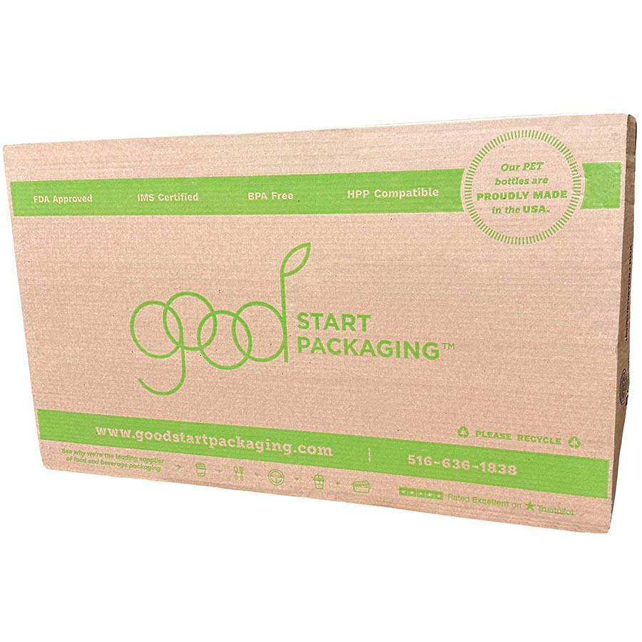 12 oz Plastic PET Square Juice Bottles | Wholesale Bulk