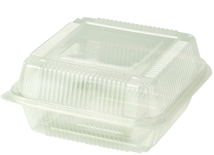 World Centric Compostable PLA Clamshells 7x7x3" | KL-CS-7