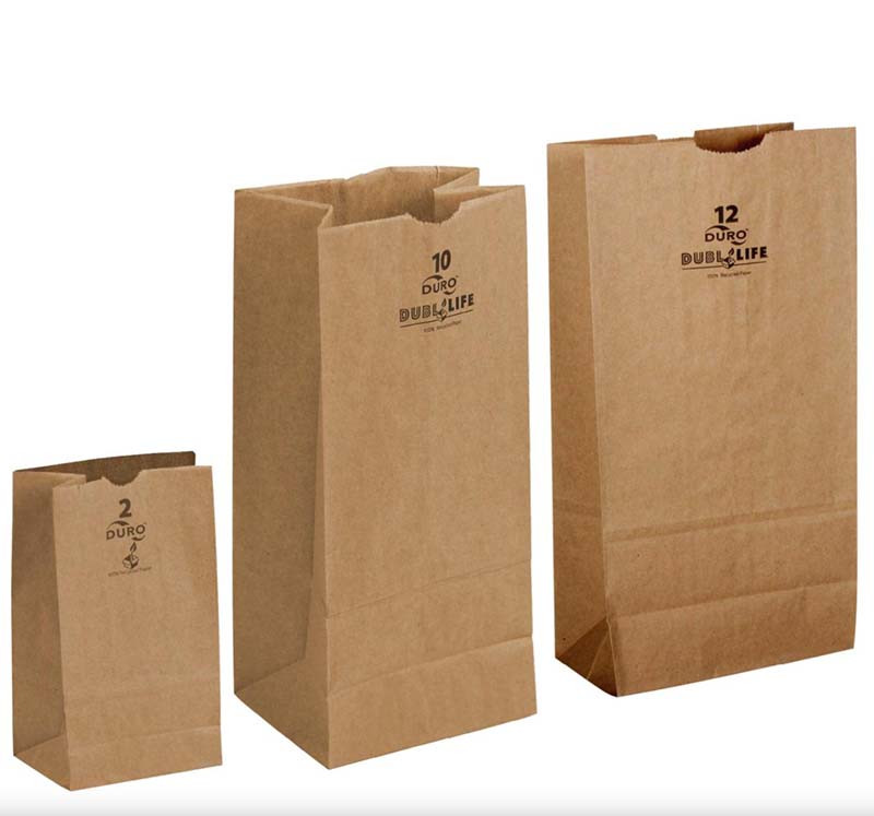 Duro 20# Shorty SOS Bags Dubl Life Recycled Paper | 8x6x13" | 18421