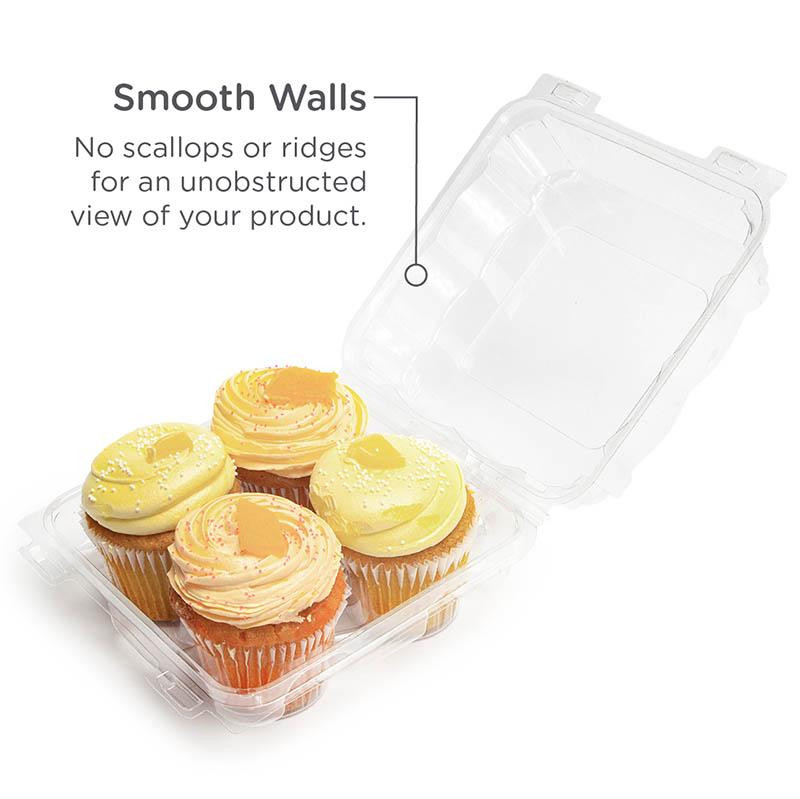 4-Pack 3.25" Cupcake & Muffin Containers | BXX00215