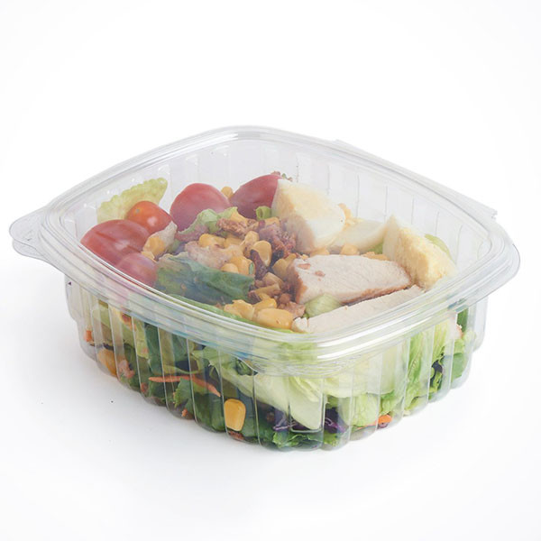 32 oz Compostable PLA Clamshell Deli Containers w/Lids | BDV09008