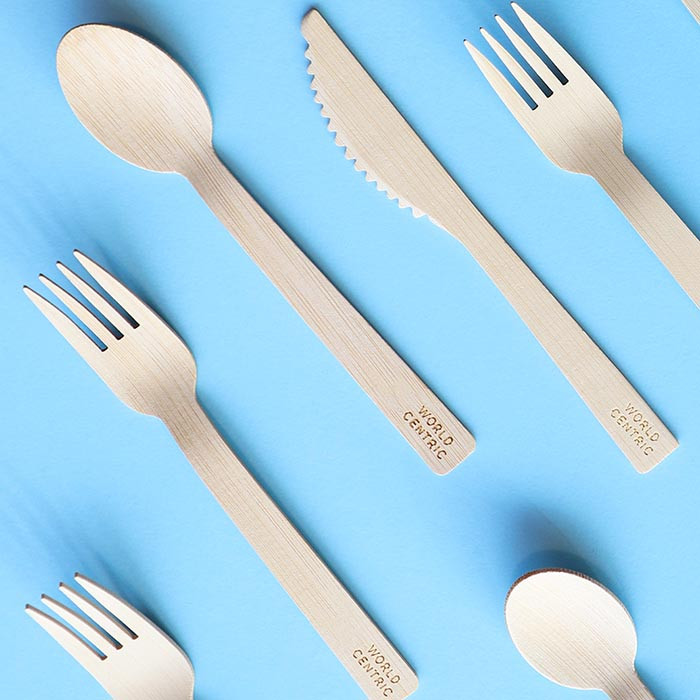 6.7" World Centric Bamboo Forks | FO-BB-67