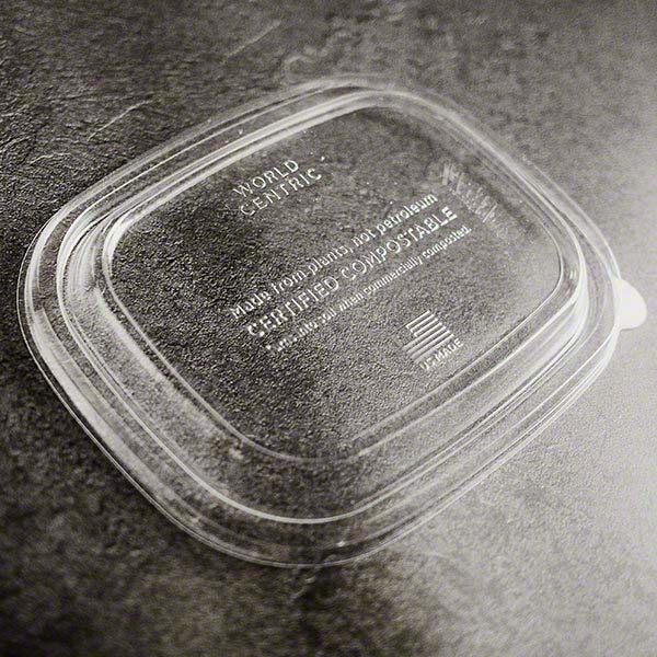 PLA Clear Lids for 8.7x6.7" Fiber To-Go Boxes | CTL-CS-3