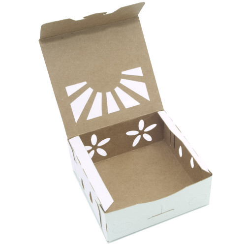 Half Pint Reversible Paper Clamshell Produce Containers