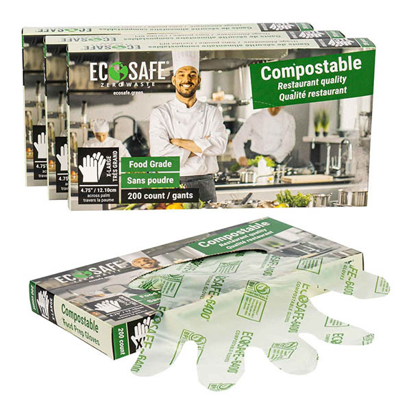 Sample of EcoSafe Compostable Food Service Glove | Various Sizes