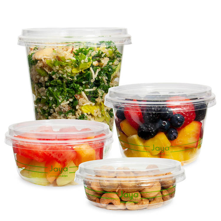 PLA Lids for 8-32 oz Round Deli Containers | PLA-DRL-A