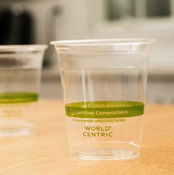Sample of 7 oz Compostable PLA Cold Cups